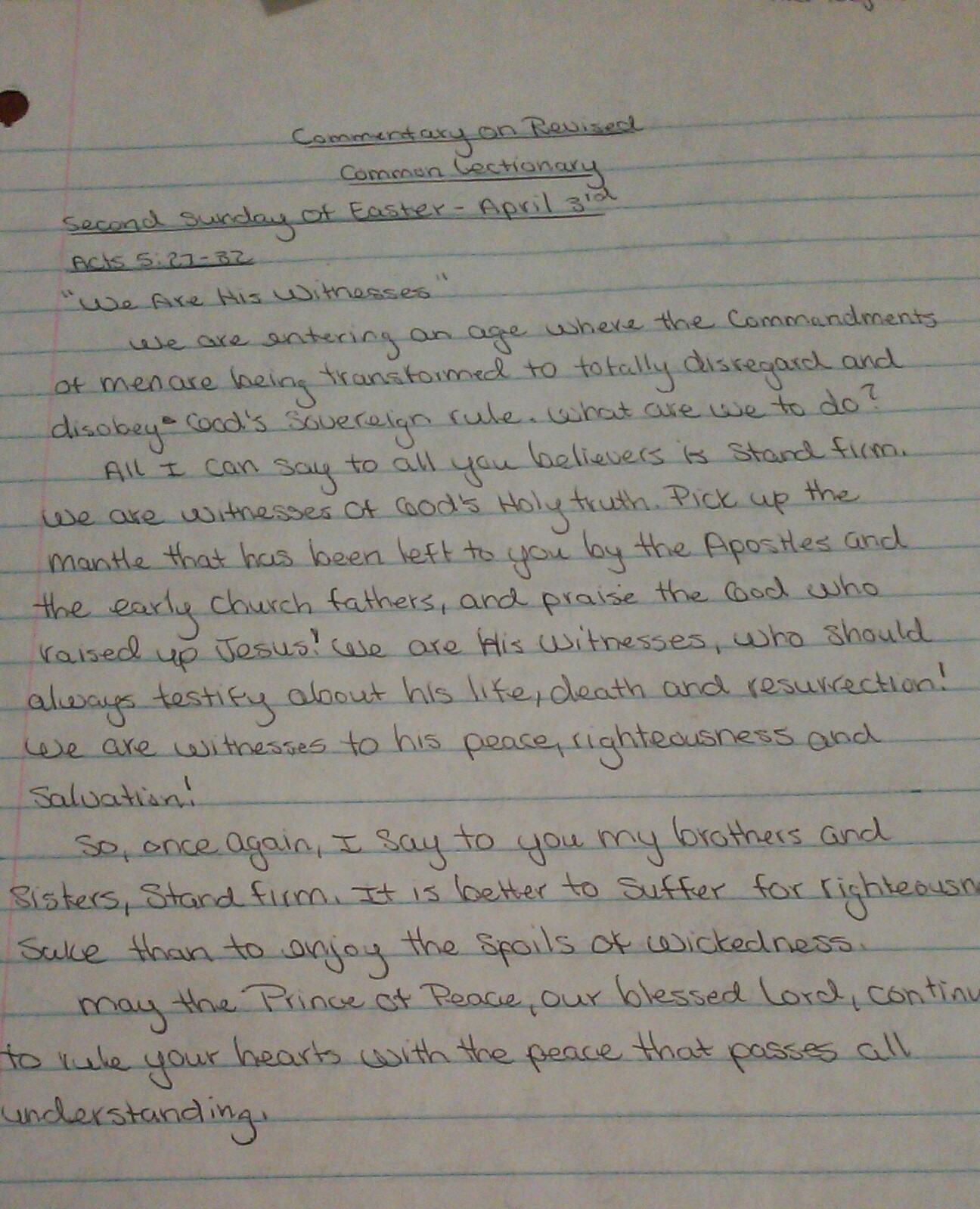 Lectionary: Easter 2C – Prison Lectionary